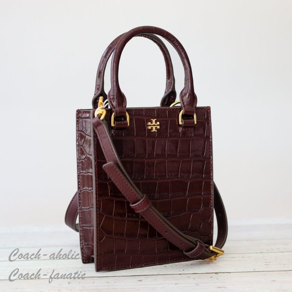 Tory Burch | Bags | Nwt Tory Burch Blake Leather Croc Embossed Mini ...